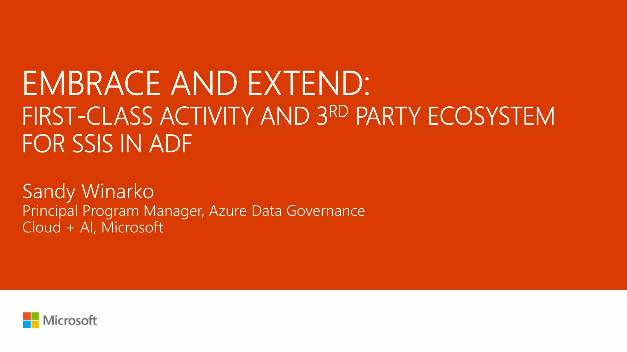 Embrace and Extend - First-Class Activity and 3rd Party Ecosystem for ...
