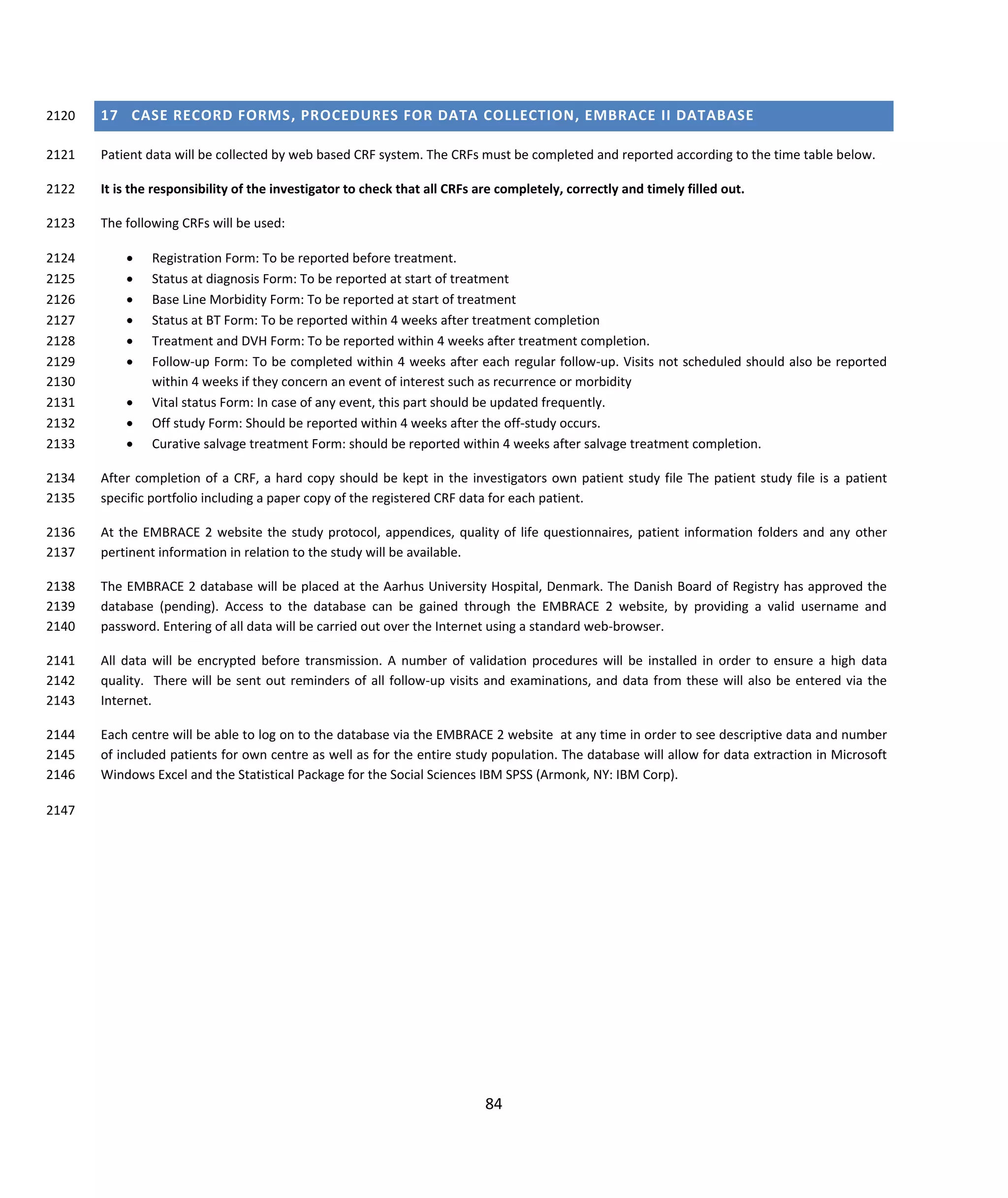 Embrace ii protocol | PDF