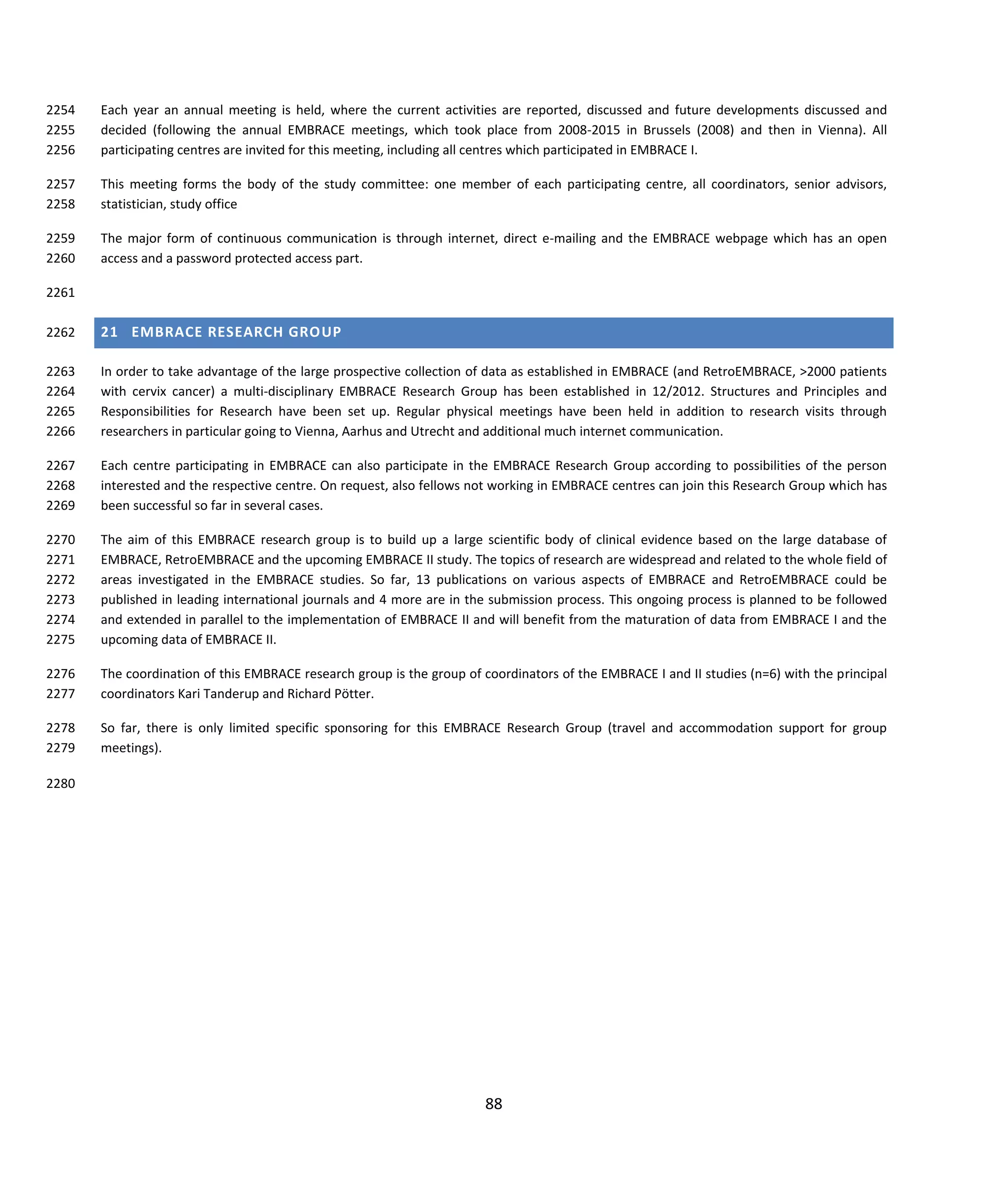 Embrace ii protocol | PDF
