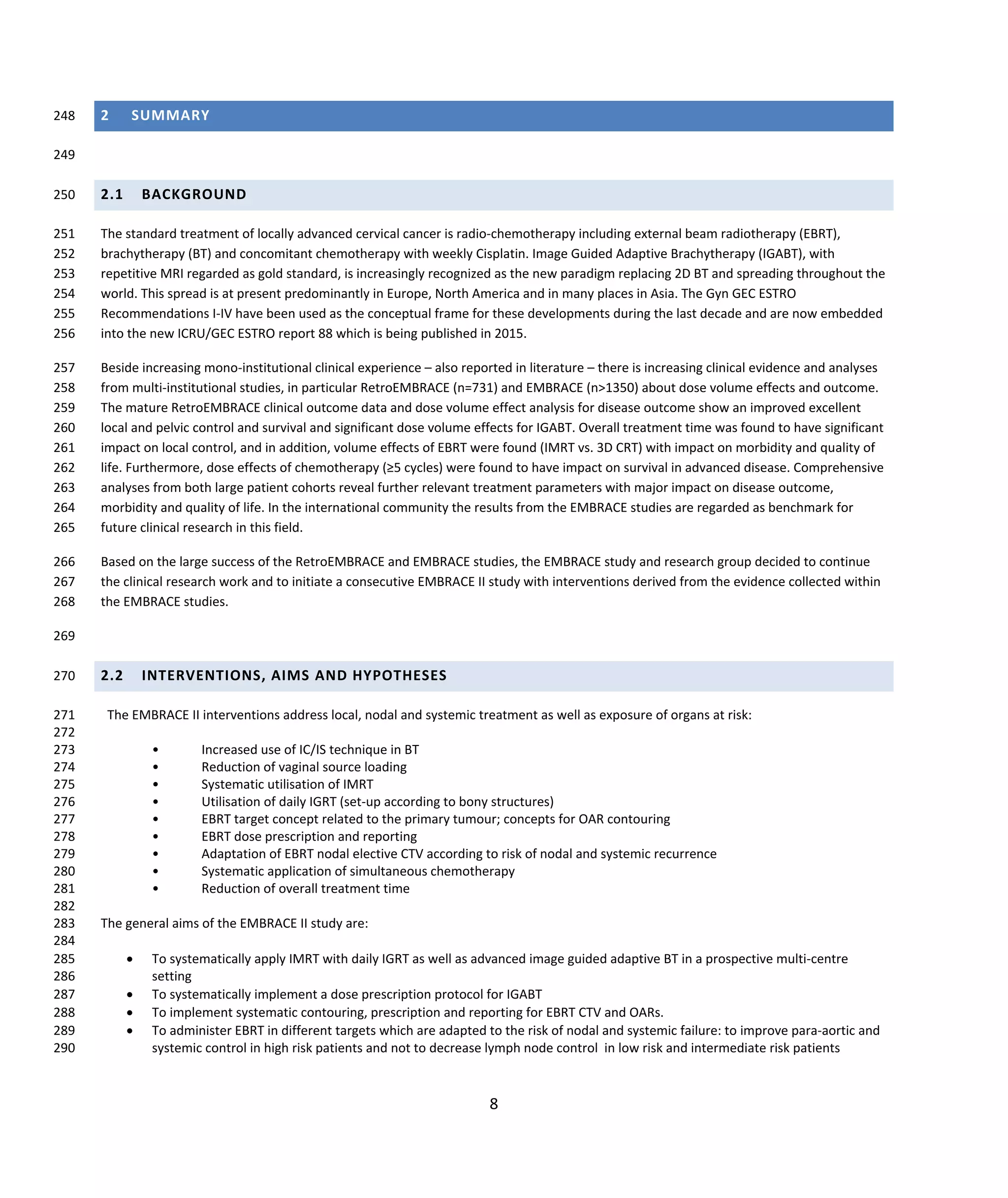 Embrace ii protocol | PDF
