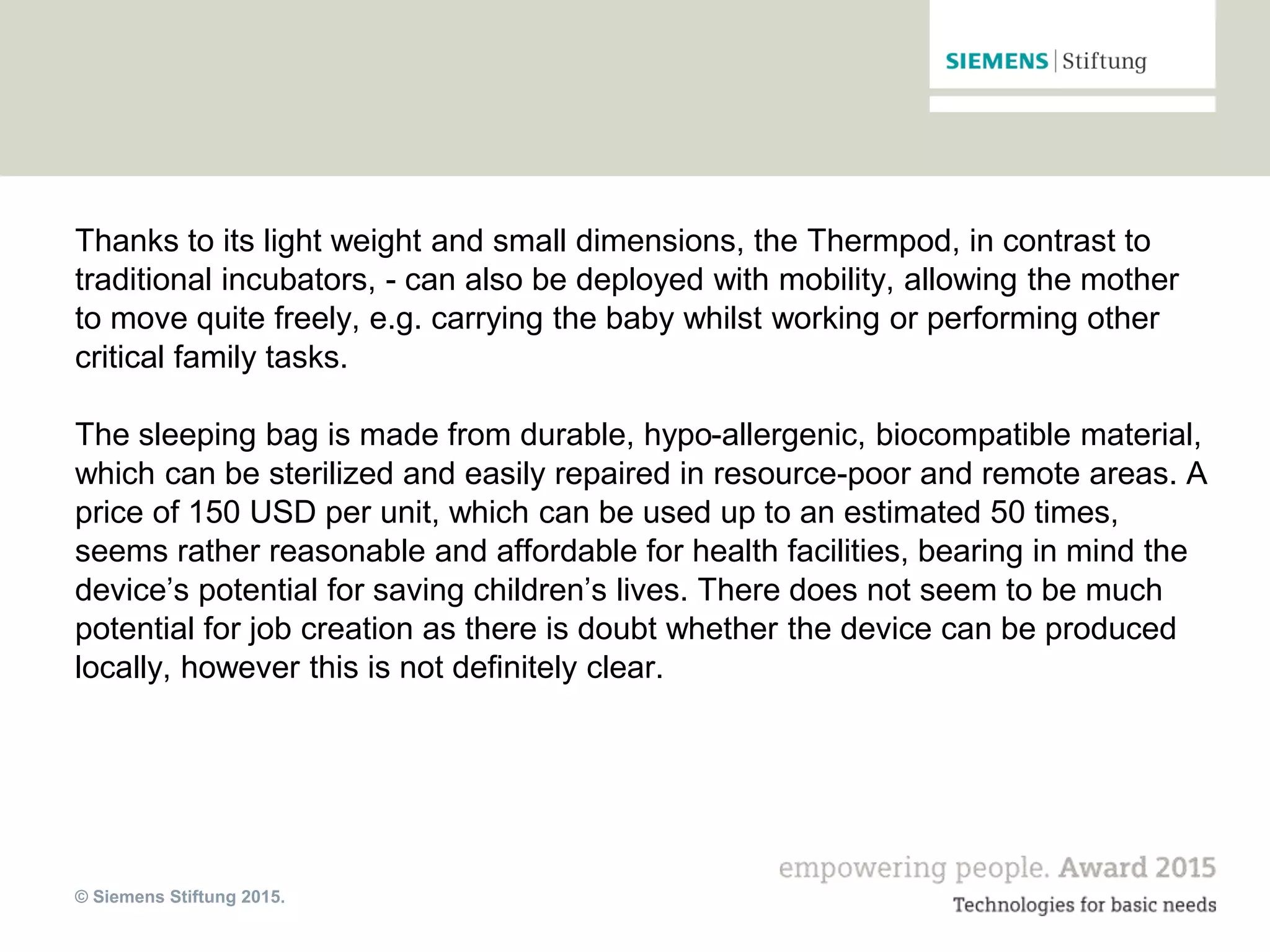 Embrace Nest - Infant Warmer | PPTX