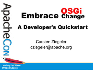 Embrace OSGi | PPT