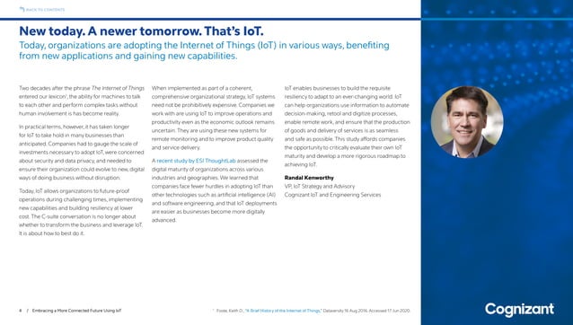 Embracing a More Connected Future Using IoT | PPT