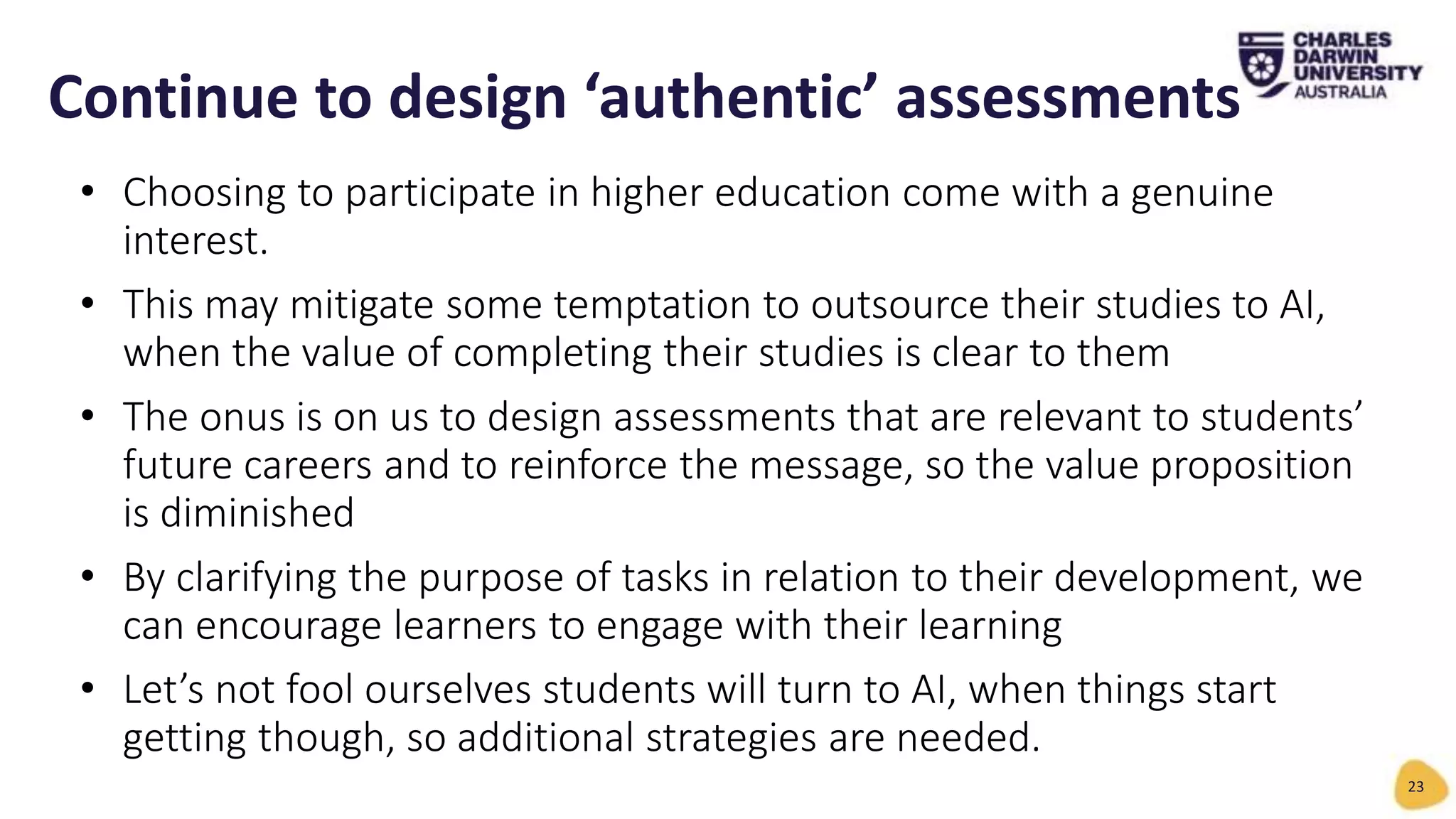 Embracing AI In Assessment | PPTX