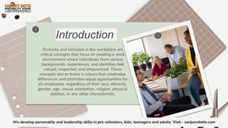 Embracing Diversity and Inclusion in the Workplace | PPTX