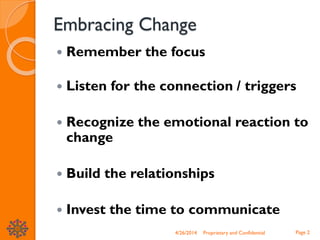 Embracing change | PPT