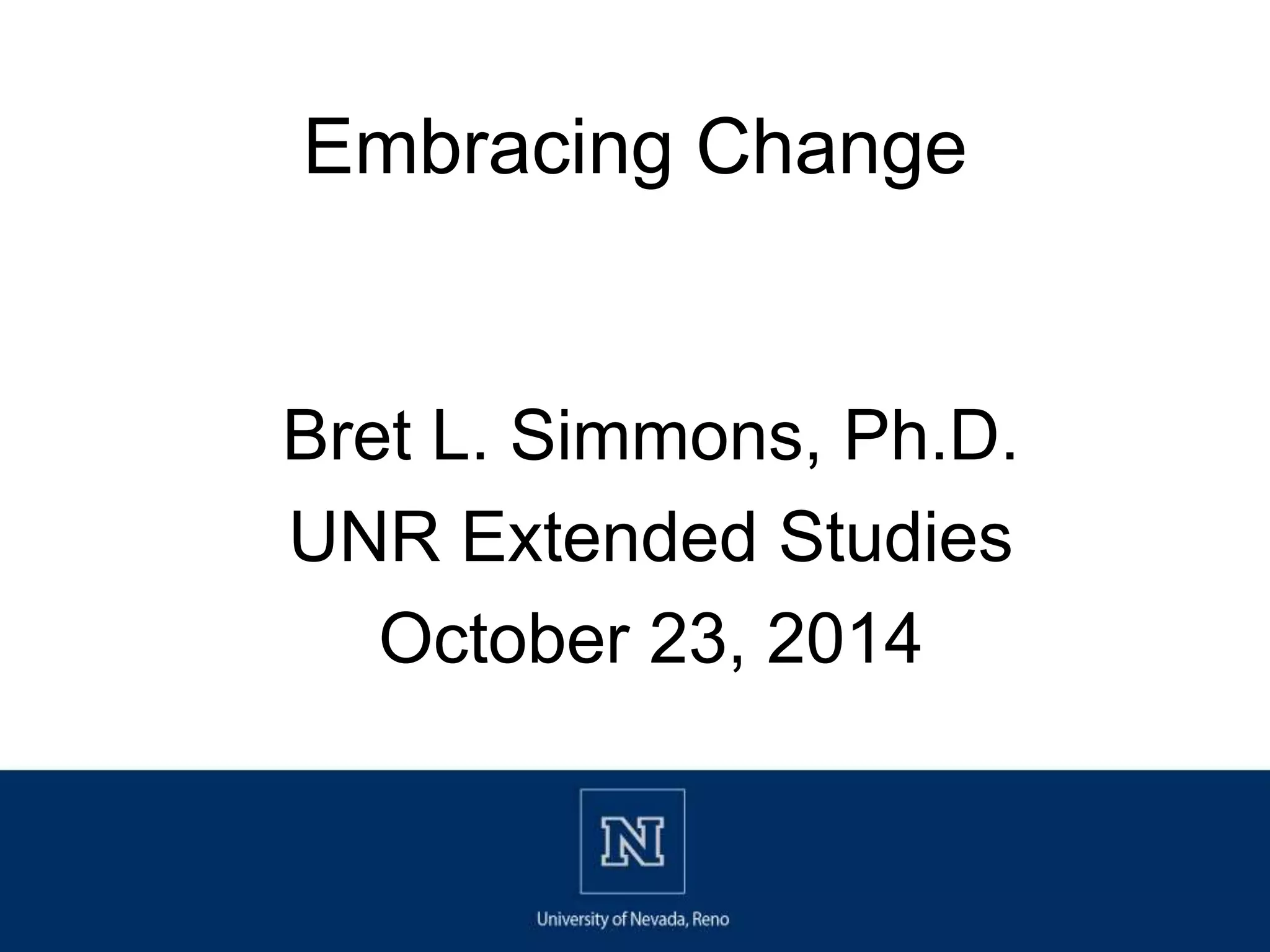 Embracing Change | PPT