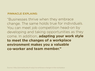 Embrace Change In The Workplace