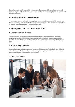 Embracing Cultural Cultural Diversity at Work: Importance, Benefits and ...