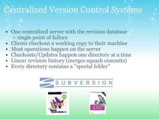 Embracing Distributed Version Control | PPT