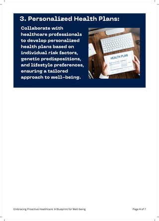 Embracing Proactive Healthcare A Blueprint for Well-being | PDF