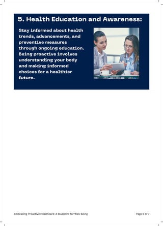 Embracing Proactive Healthcare A Blueprint for Well-being | PDF