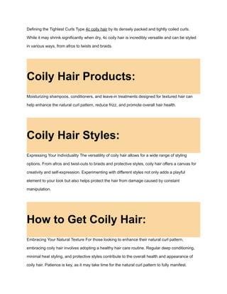 Embracing the Beauty of Coily Hair_ Unveiling the Unique Texture.pdf