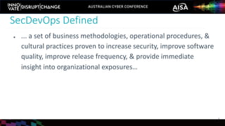 Embracing the Rise of SecDevOps | PPT