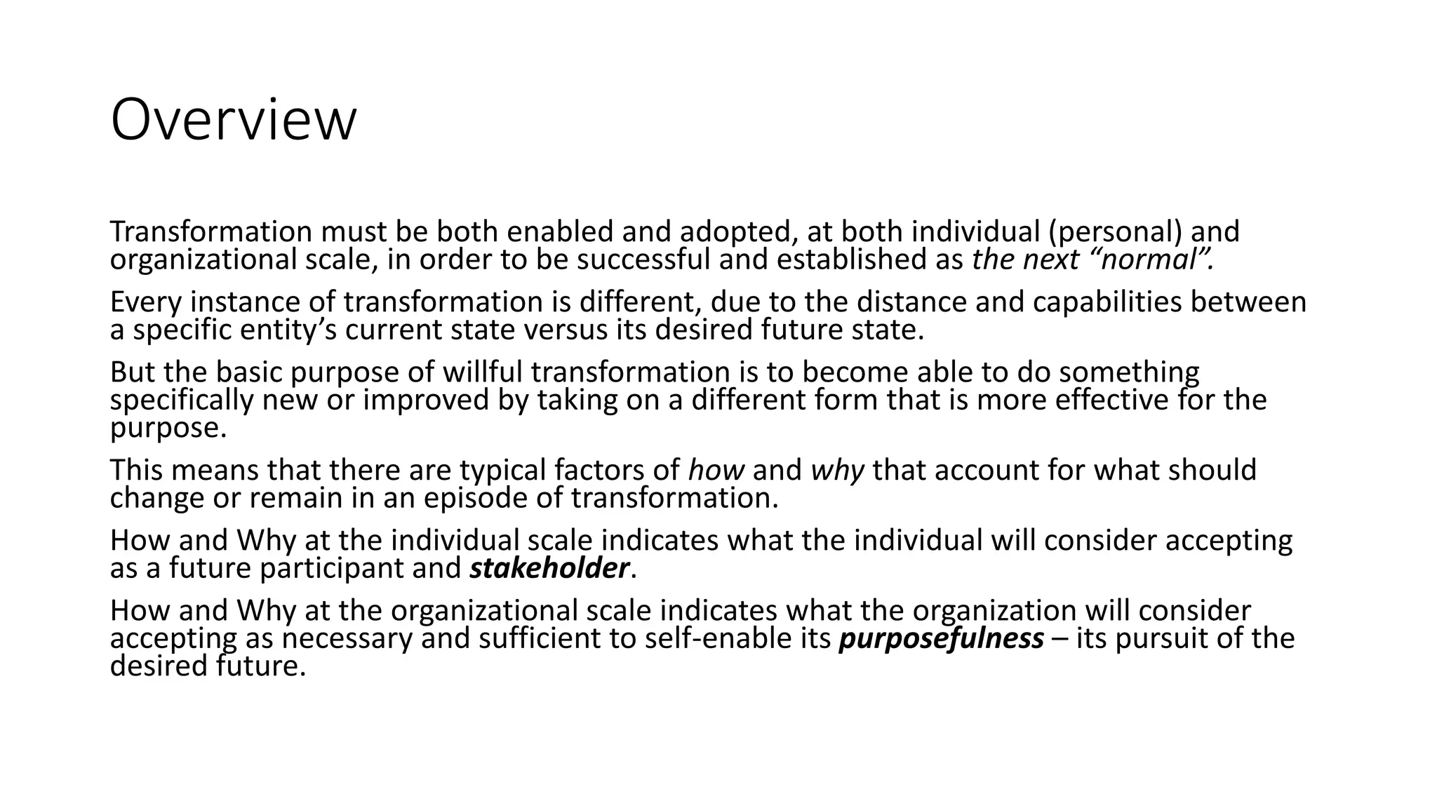 Embracing Transformation | PPT