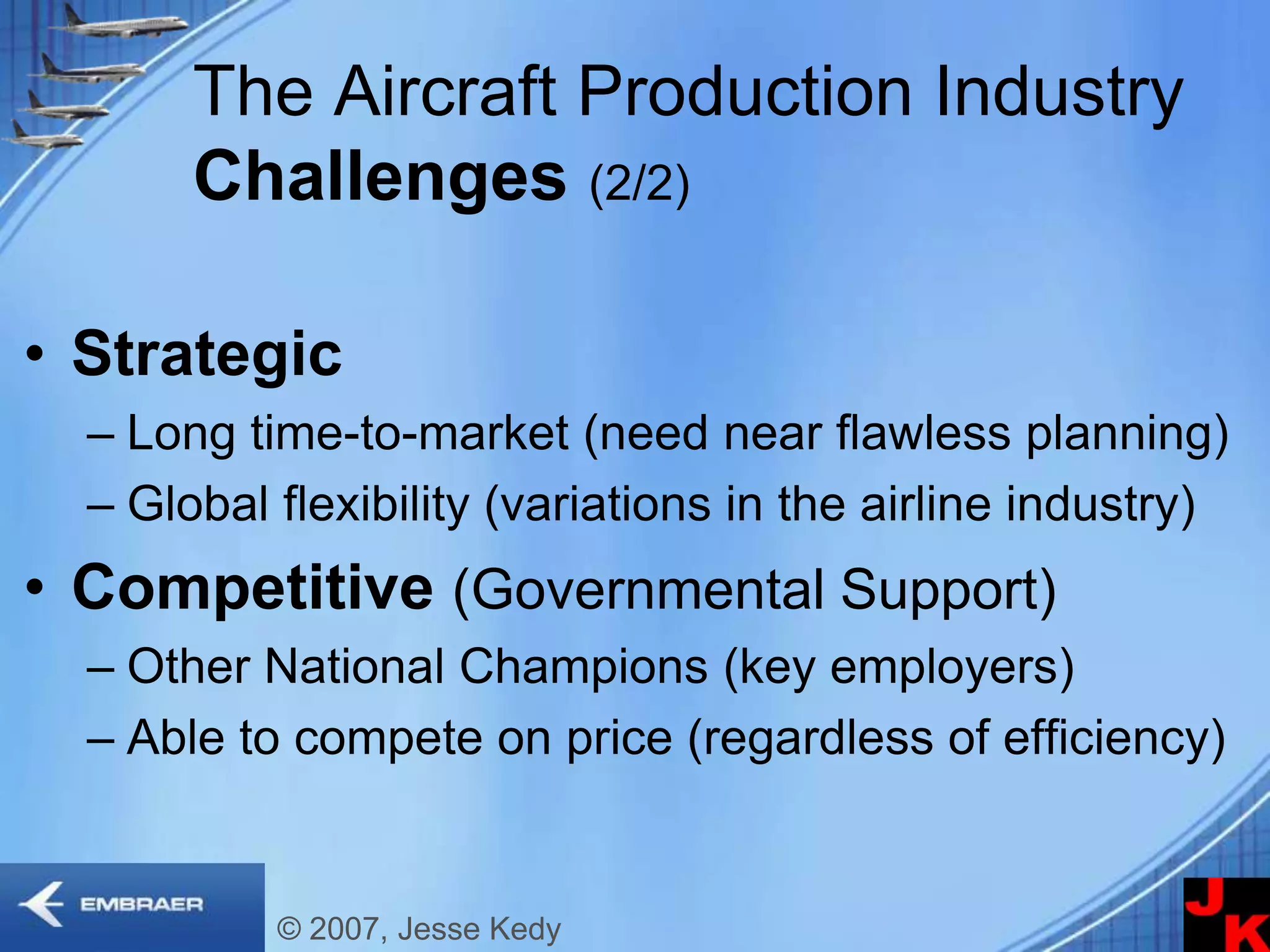 Embraer: Global Strategy | PPTX