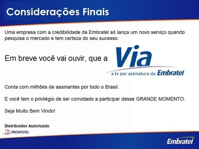 Via - TV Embratel | PPS