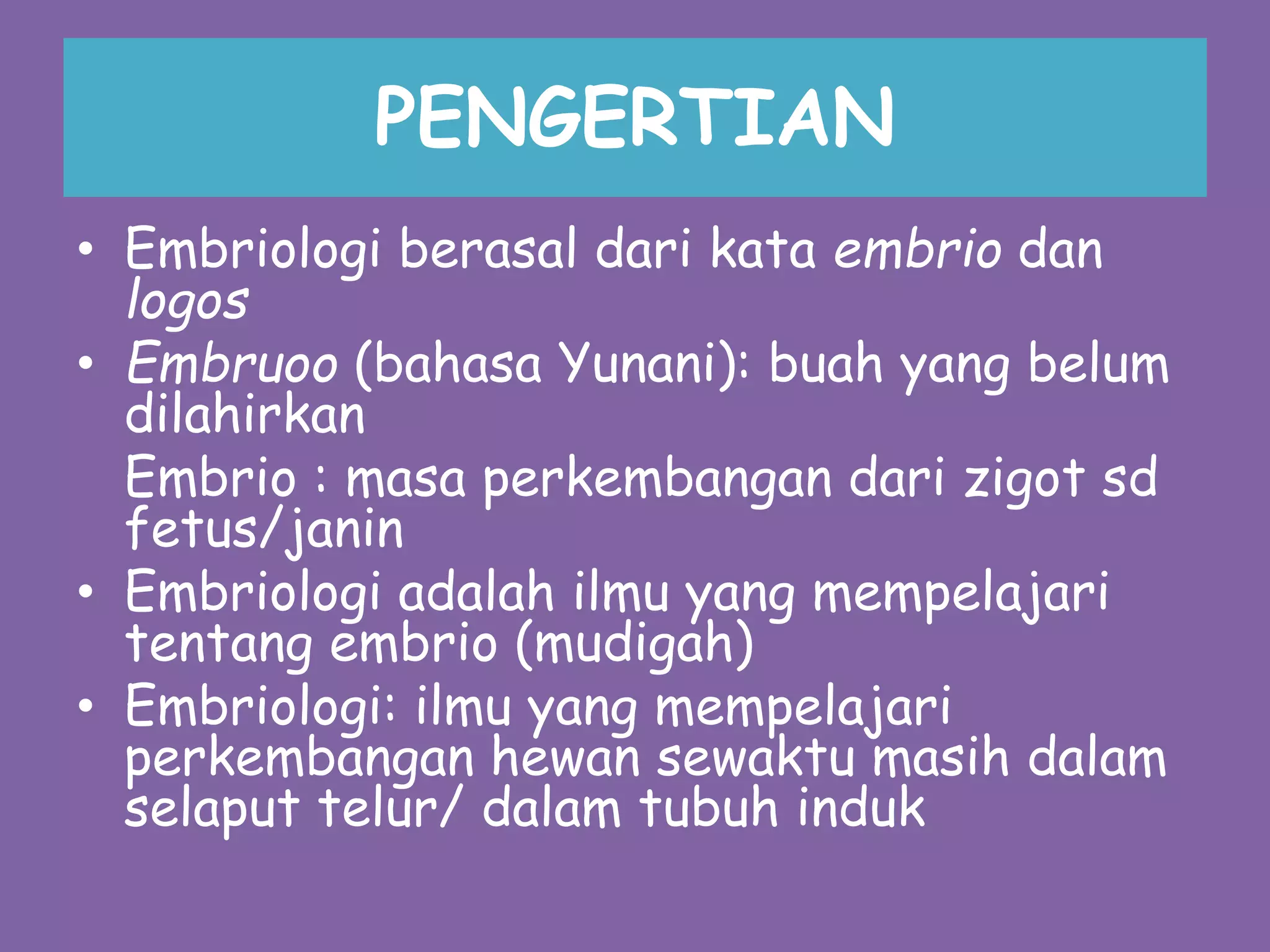 Embriologi | PPTX