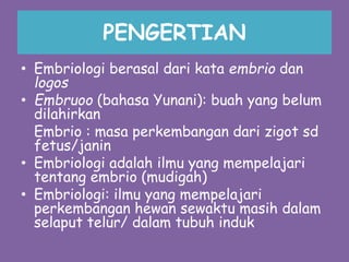 Embriologi | PPTX