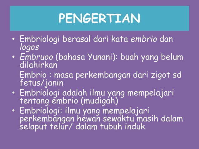 Embriologi | PPT