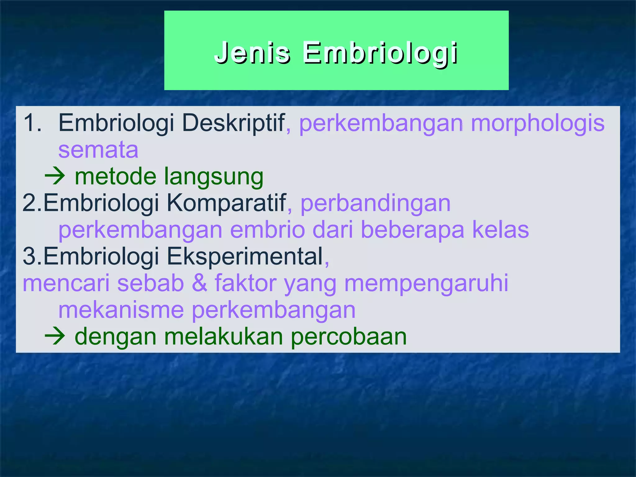 Embriologi | PPT