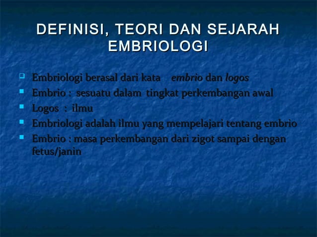 Embriologi | PPT