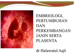 Embriologi dan perkembangan janin.pptx dr Aqli | PPT