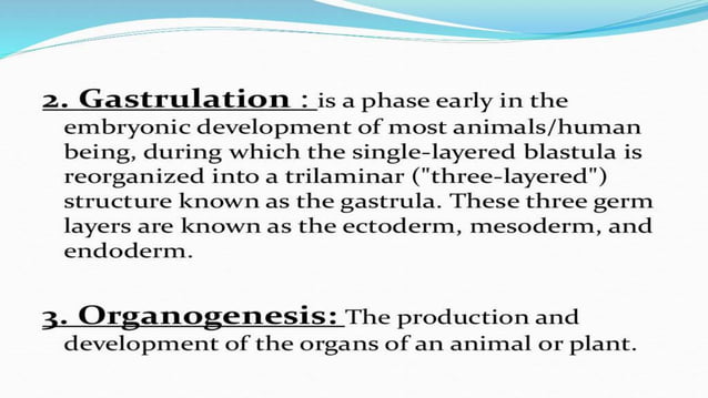 Embriology & development embryo cell process | PPT