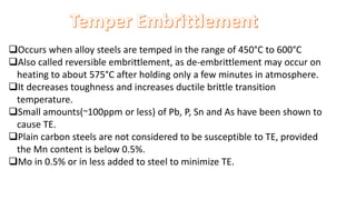 Embrittlement Phenomena | PPTX