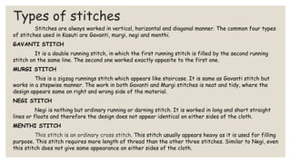 Embroideries of india | PPTX