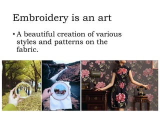 Embroidery | PPTX