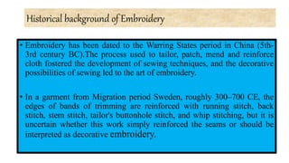 Embroidery | PPTX
