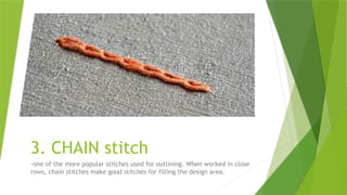 Embroidery Stitches(g8).pptxlllllllllllll | PPT