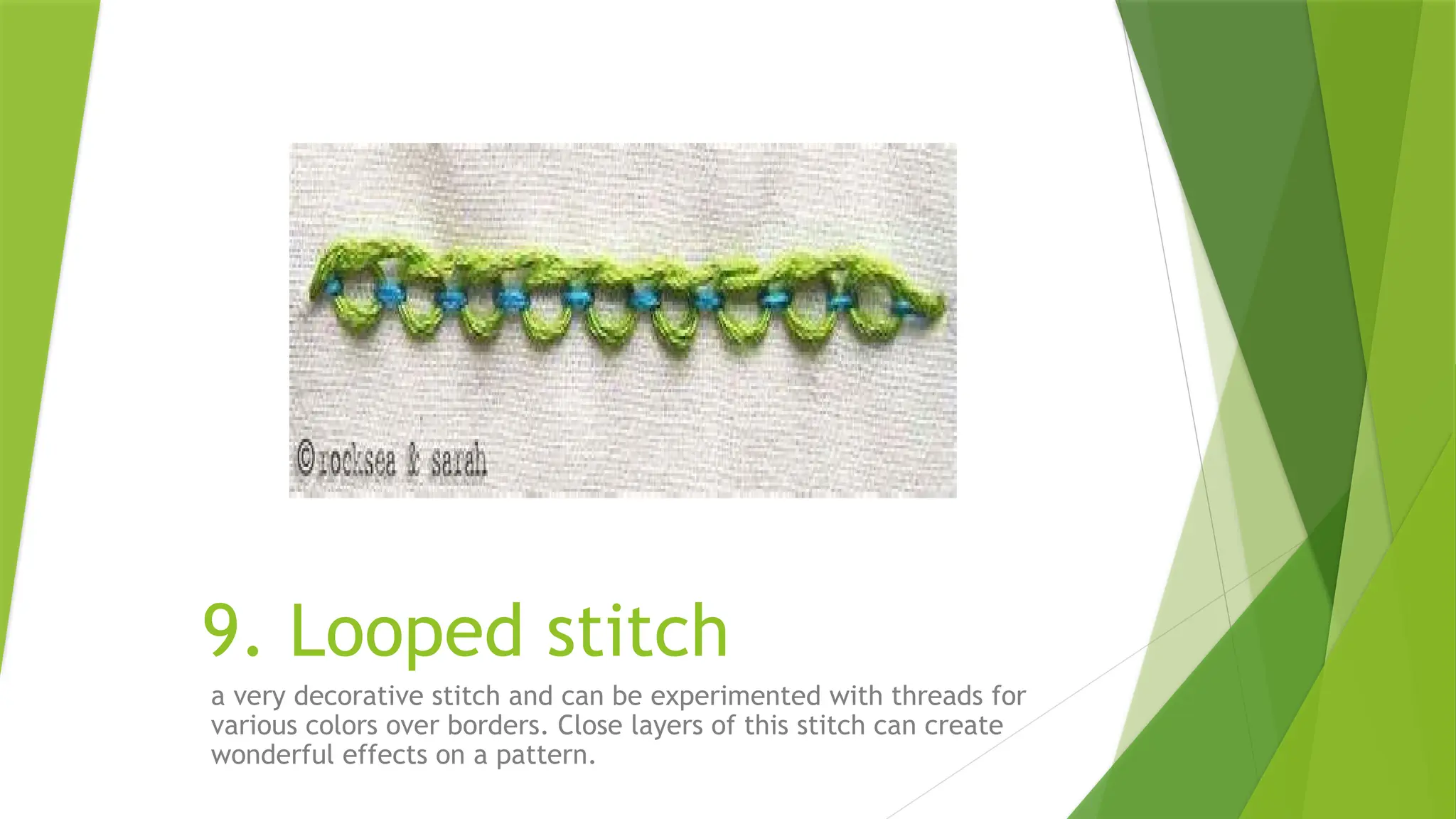 Embroidery Stitches(g8).pptxggggggggggggggg | PPTX