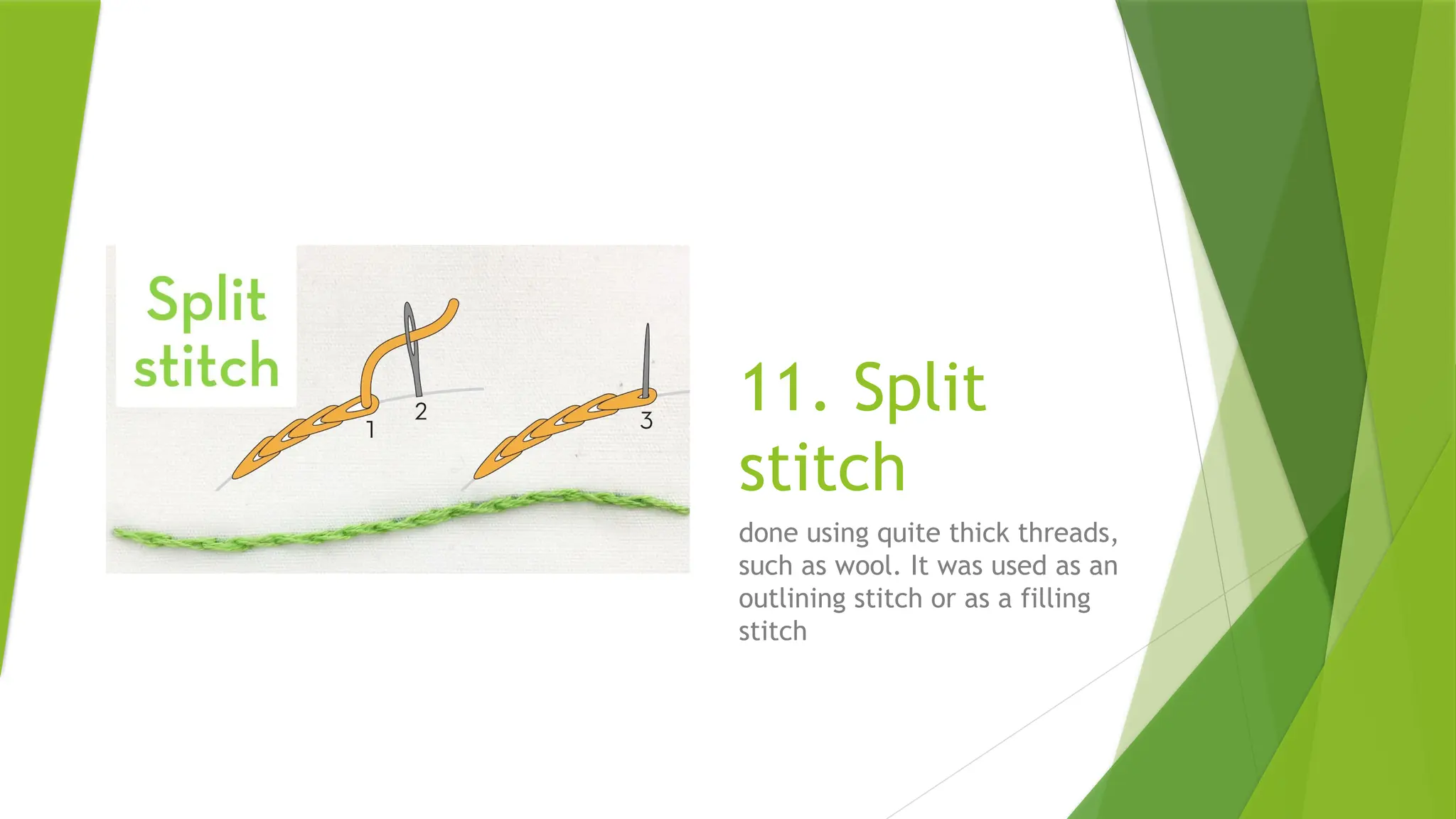 Embroidery Stitches(g8).pptxggggggggggggggg | PPTX