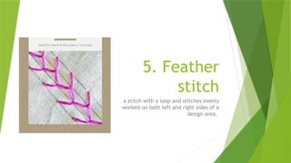 Embroidery Stitches(g8).pptxggggggggggggggg | PPTX