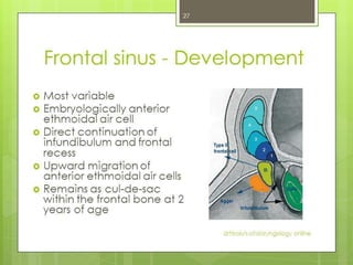 Embryology nose and paranasal sinuses | PPTX