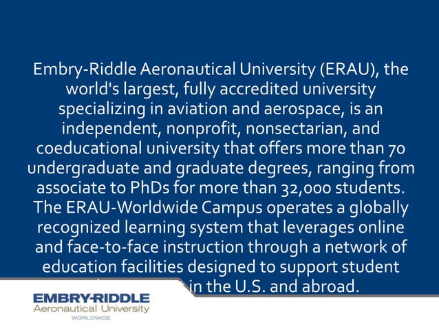 Embry riddle for commercial drone expo | PPT