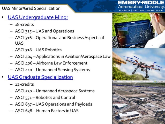 Embry riddle for commercial drone expo | PPT