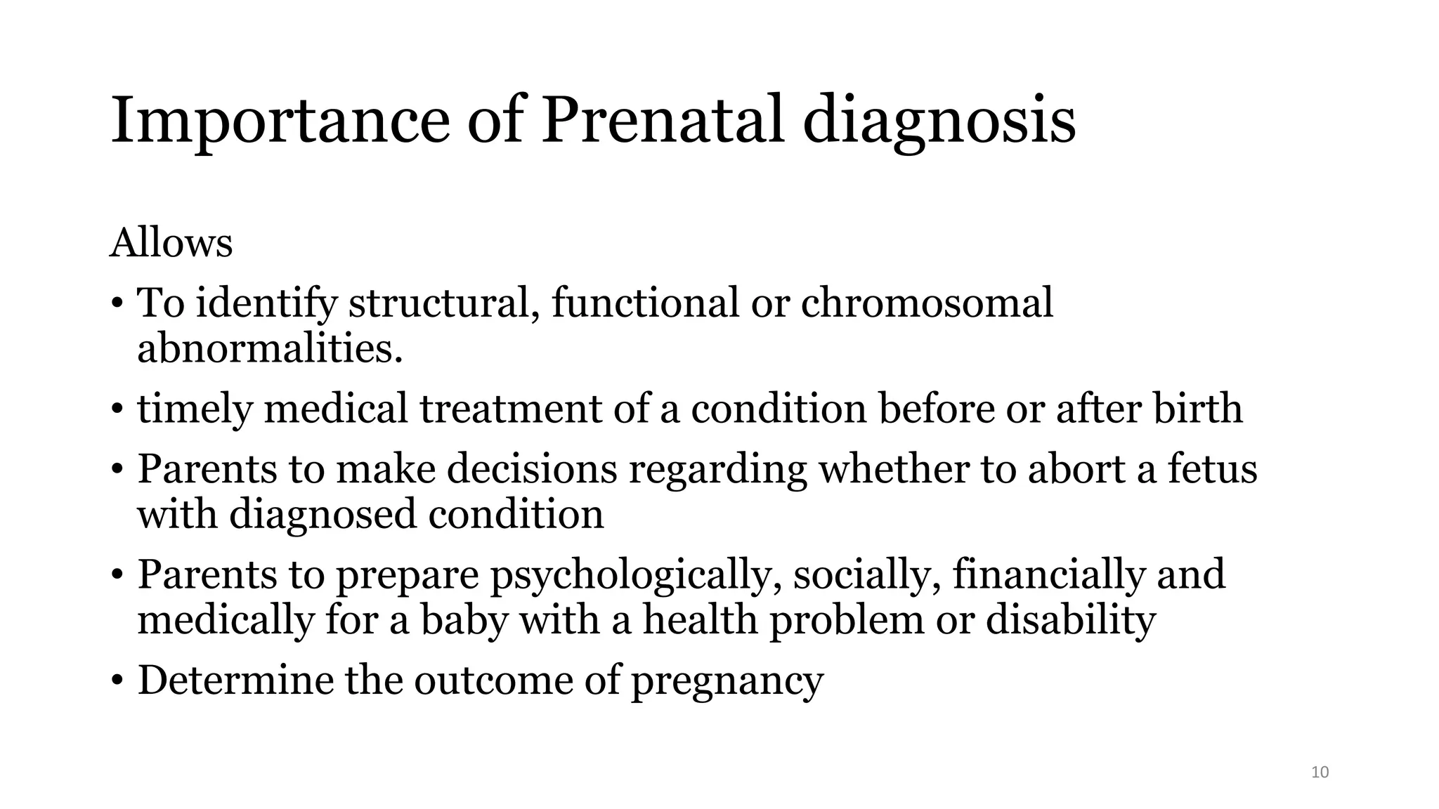 diagnosis and tests of embryo and fetus : prenatal diagnosis | PPT