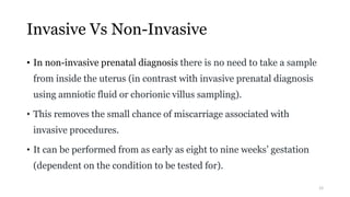 diagnosis and tests of embryo and fetus : prenatal diagnosis | PPTX