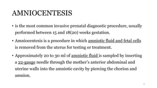 diagnosis and tests of embryo and fetus : prenatal diagnosis | PPTX