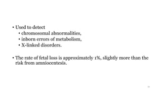 diagnosis and tests of embryo and fetus : prenatal diagnosis | PPTX