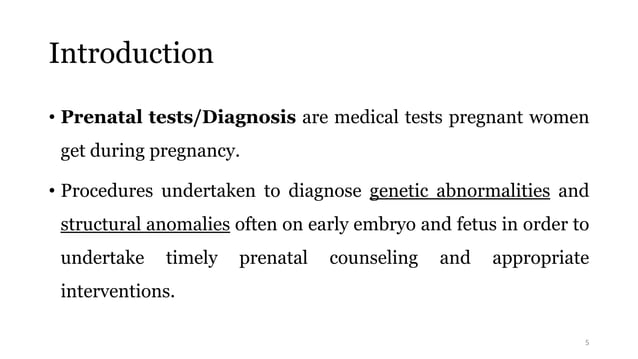diagnosis and tests of embryo and fetus : prenatal diagnosis | PPT