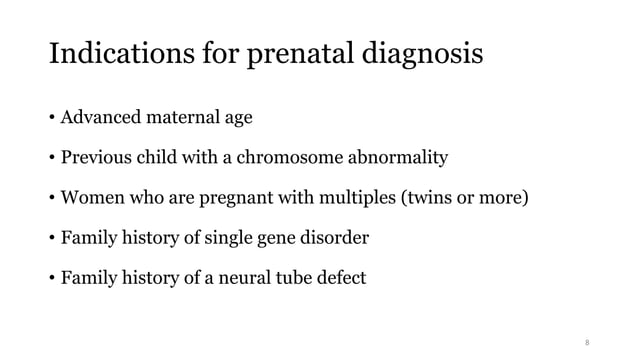 diagnosis and tests of embryo and fetus : prenatal diagnosis | PPT
