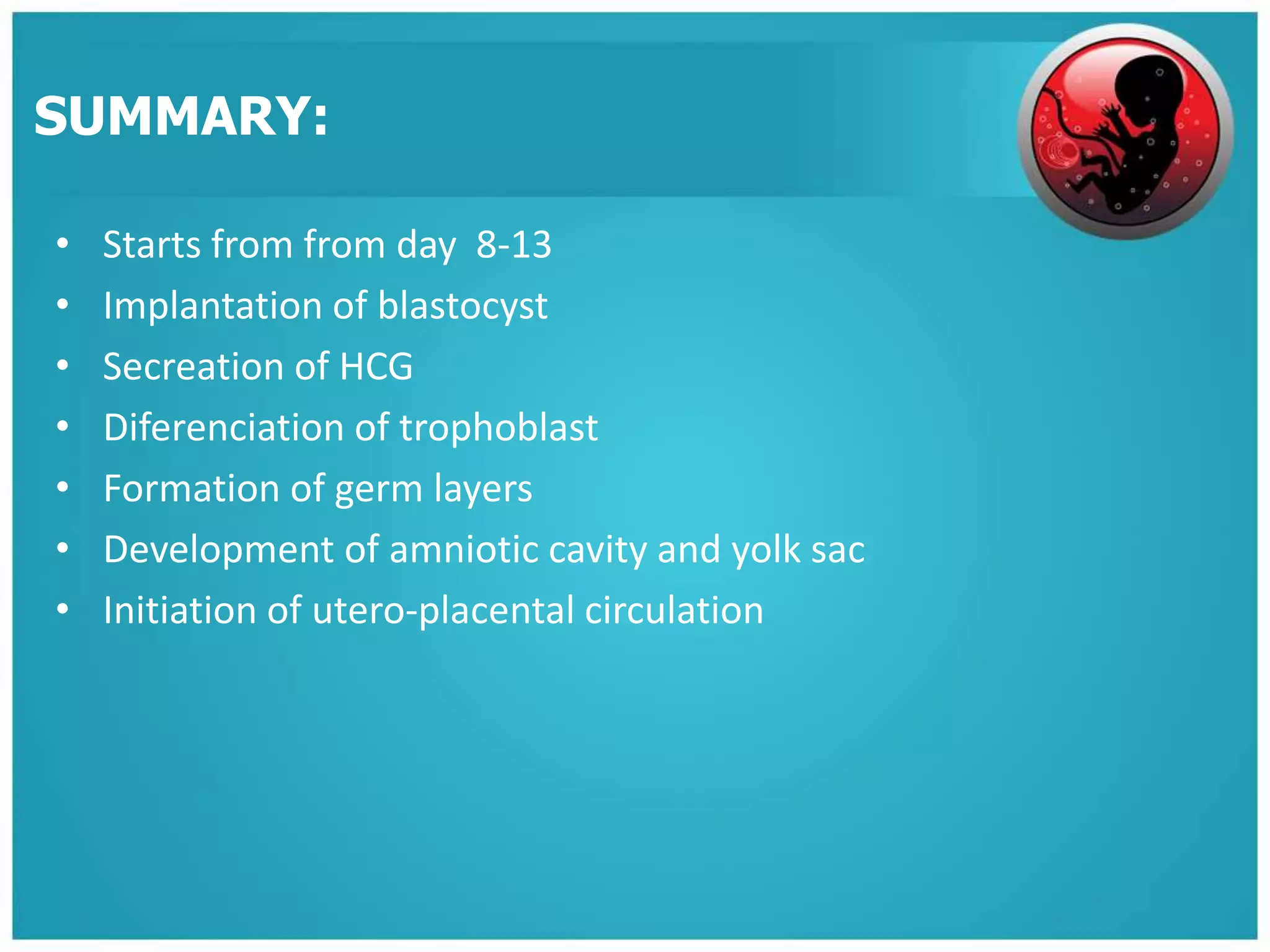 Embryo 2nd week | PPT