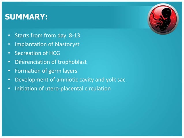 Embryo 2nd week | PPT