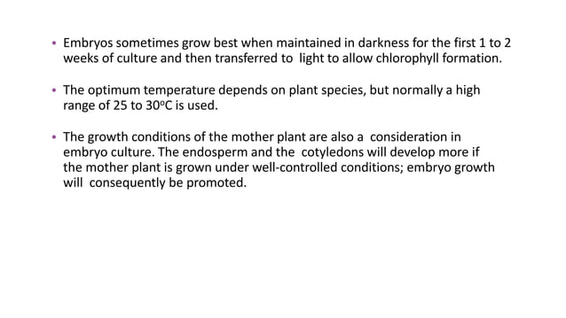 Embryo culture and embryo rescue technique | PPT Embryo culture and embryo rescue technique | PPT