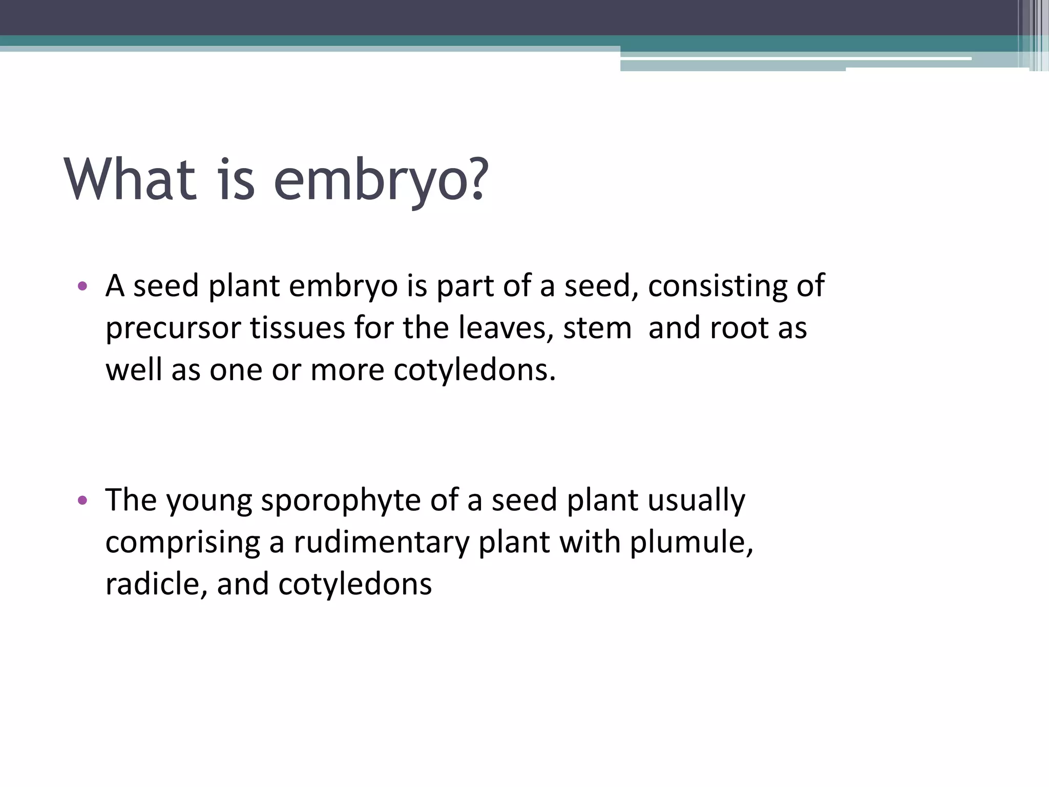 Embryo culture & application; embryo rescue | PPTX