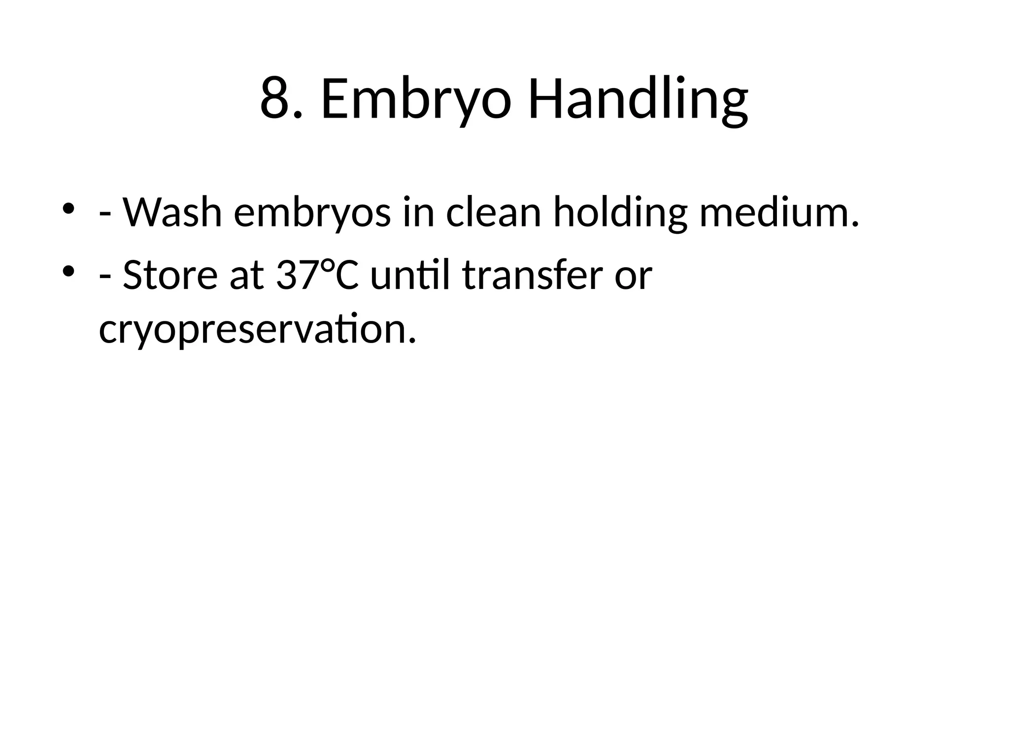 Embryo flushing in MOET in case of multiple embryo transfer | PPT